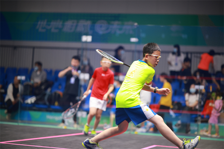 Hangzhou Olympic Sports Centre Squash Court held the official squash ...