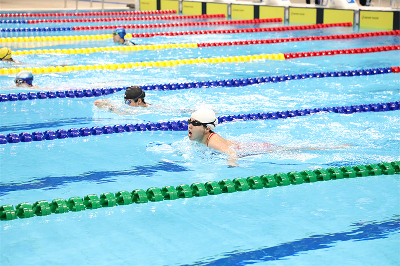A swimming qualification competition involving the world champion_The ...