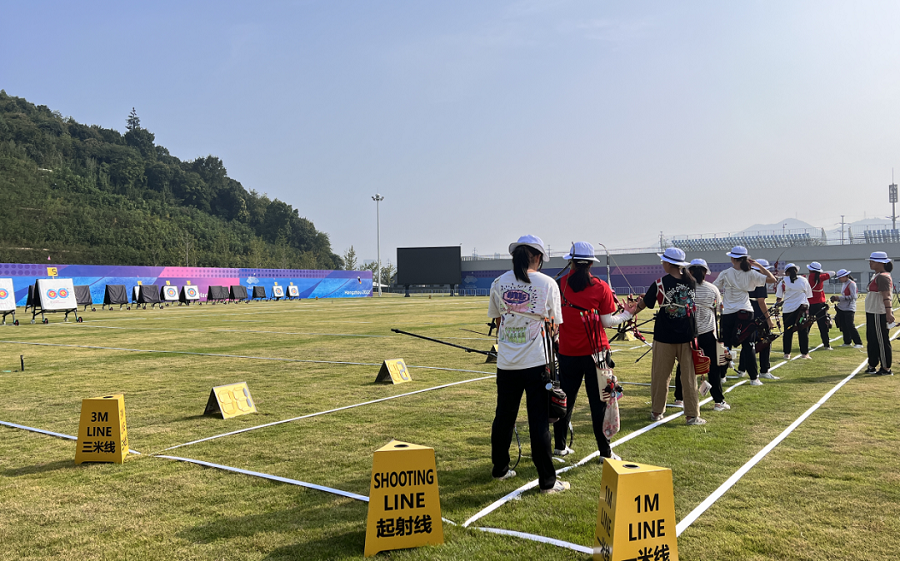 Hangzhou Archery Team assembled in Fuyang Yinhu Sports Centre_The 19th ...