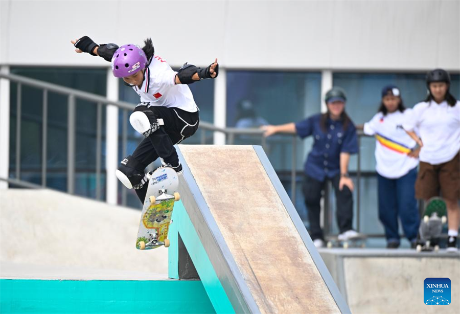 19th Asian Games: Women's Street Qualification Heat of Skateboarding ...