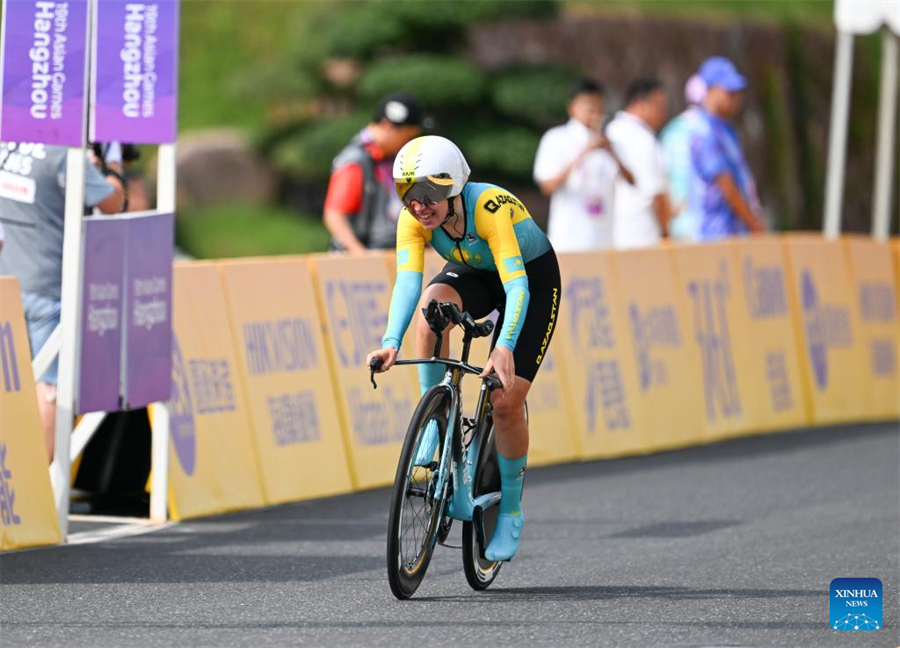 In pics: Women's Individual Time Trial of Cycling Road at 19th Asian ...