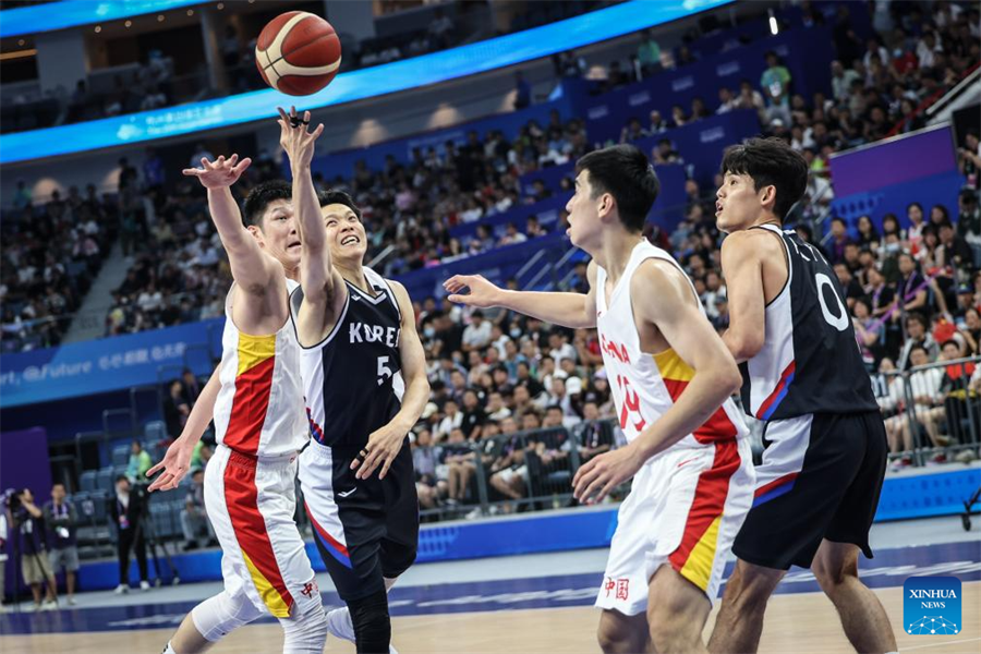 Men's Quarterfinal of Basketball at Asian Games: China vs. the Republic ...